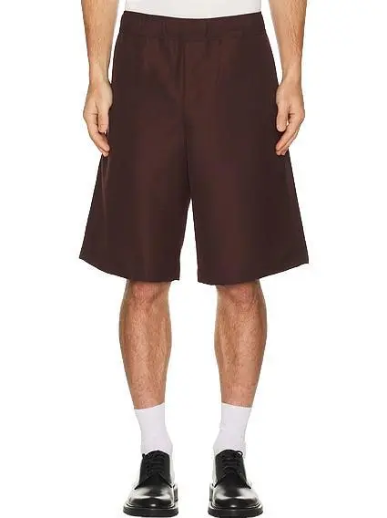 VOWELS Easy Twill Shorts - Brown