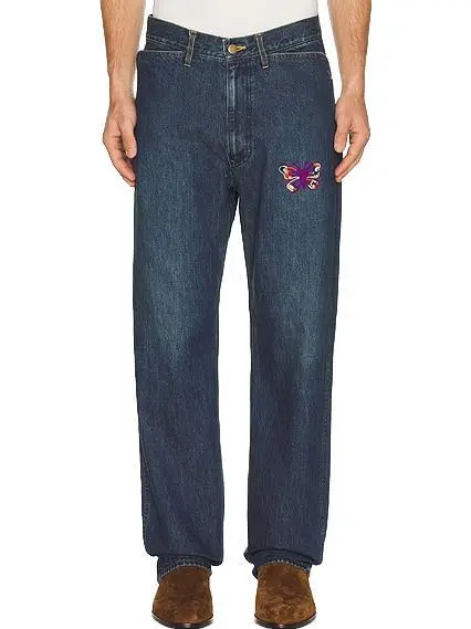 Needles Papillon Straight Jean 12oz Denim - Indigo