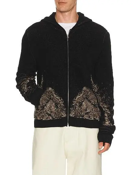 ISA BOULDER Loopfront Hoodie - Black Rust