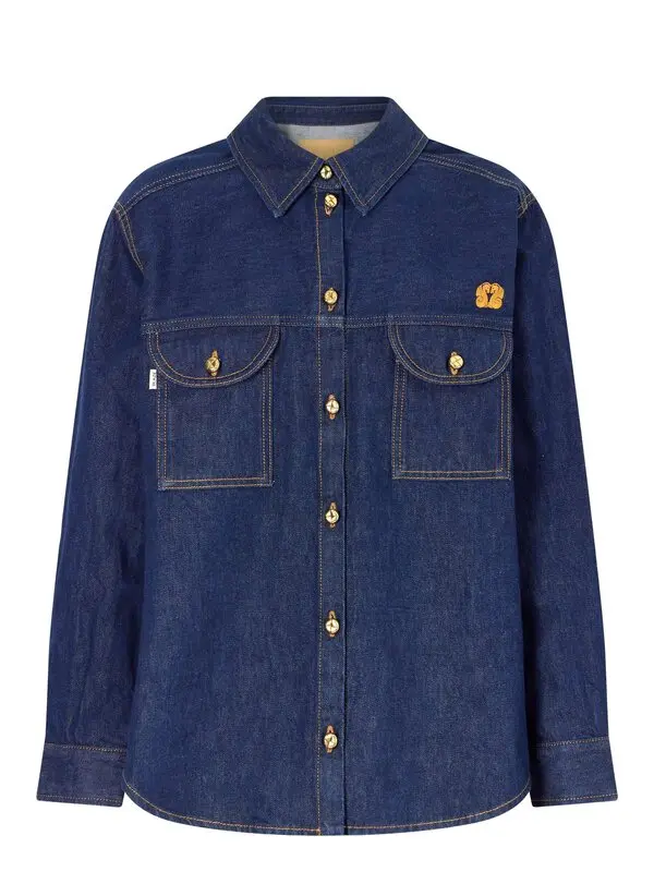 BLAZÉ MILANO Denim Shirt - Dark Denim