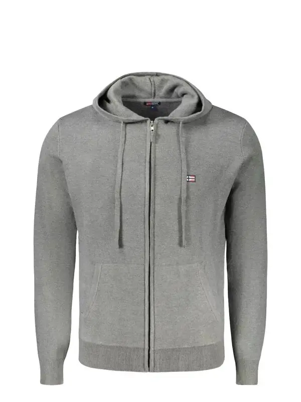 NORWAY 1963 Zip-fastening Cotton Sweatshirt - Grey