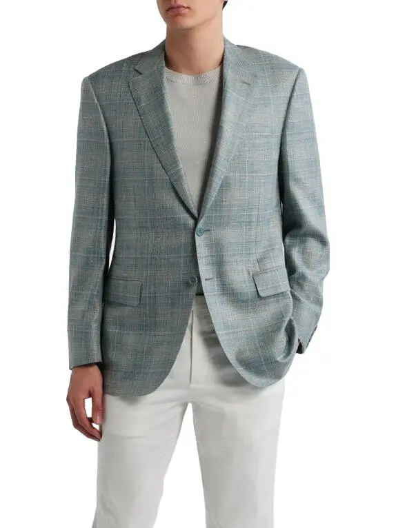 Canali Siena Regular-fit Plaid Sport Coat - Green
