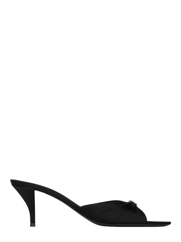 Saint Laurent Jerry Rhinestone Mules - Black