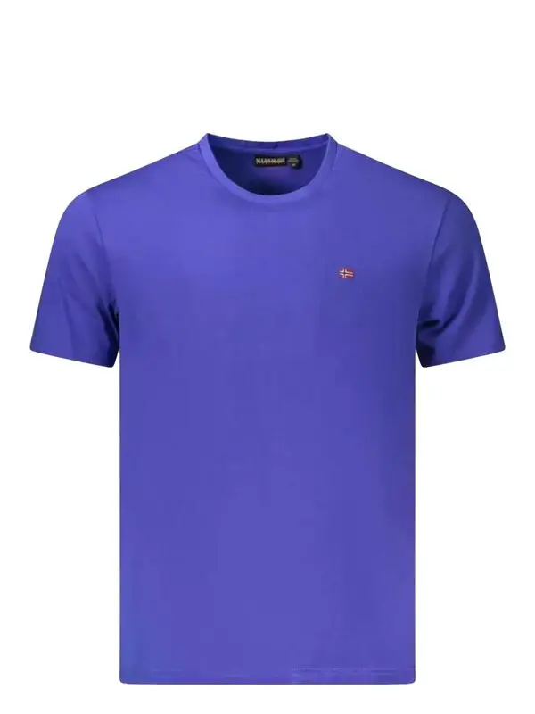 NAPAPIJRI Logo-embroidered T-shirt - Blue