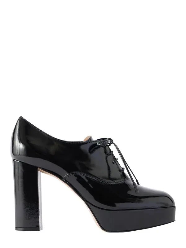 GIANVITO ROSSI Vicky 70 Leather Platform Pumps - Black