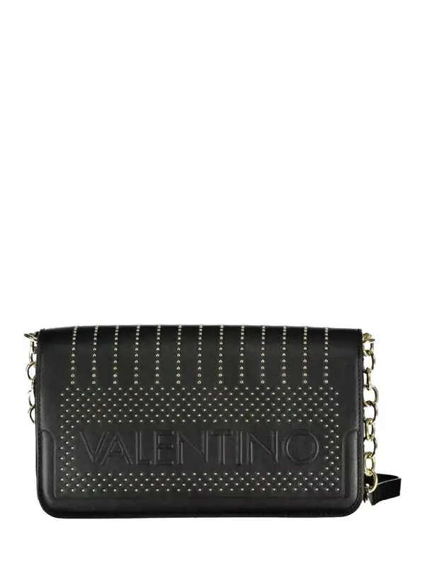 MARIO VALENTINO Studded Shoulder Bag With Chain Strap - Black