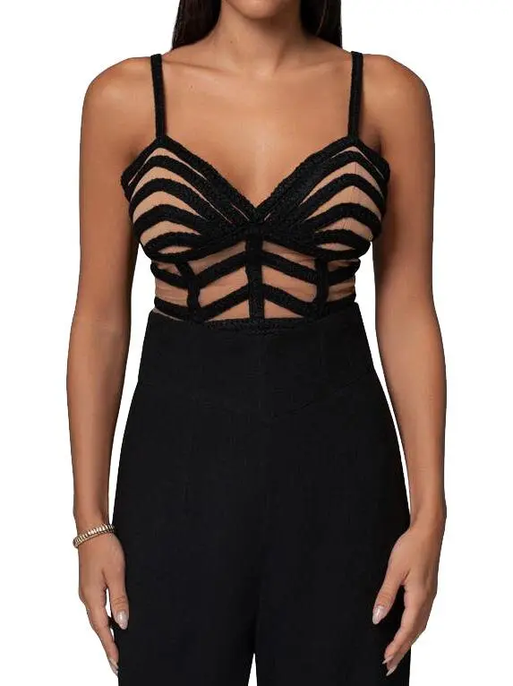 JLUXLABEL Serenity Sleeveless Top - Black