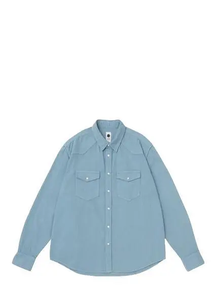 VOWELS Denim Shirt - Bleached