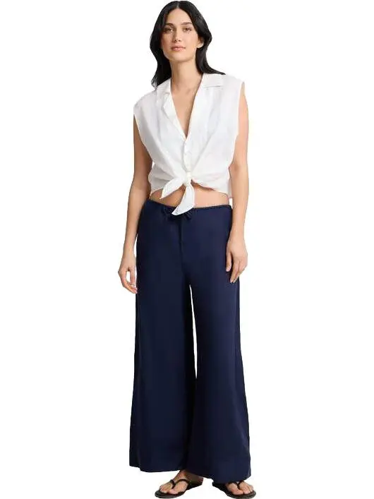 Onia Tie Front Shirt - White