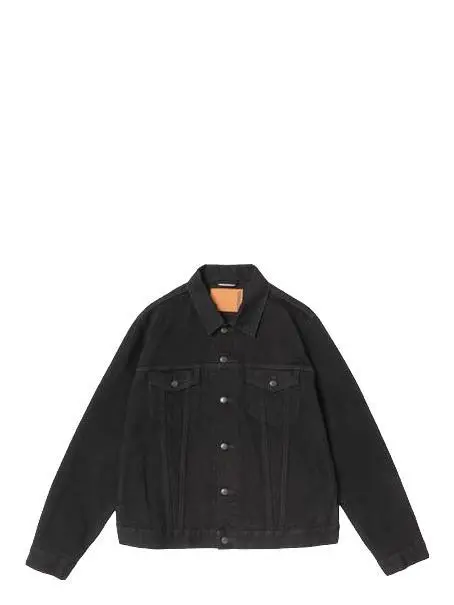 VOWELS Classic Trucker Denim Jacket - Black