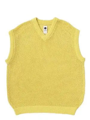 VOWELS Knitted Vest - Dry Sunflower
