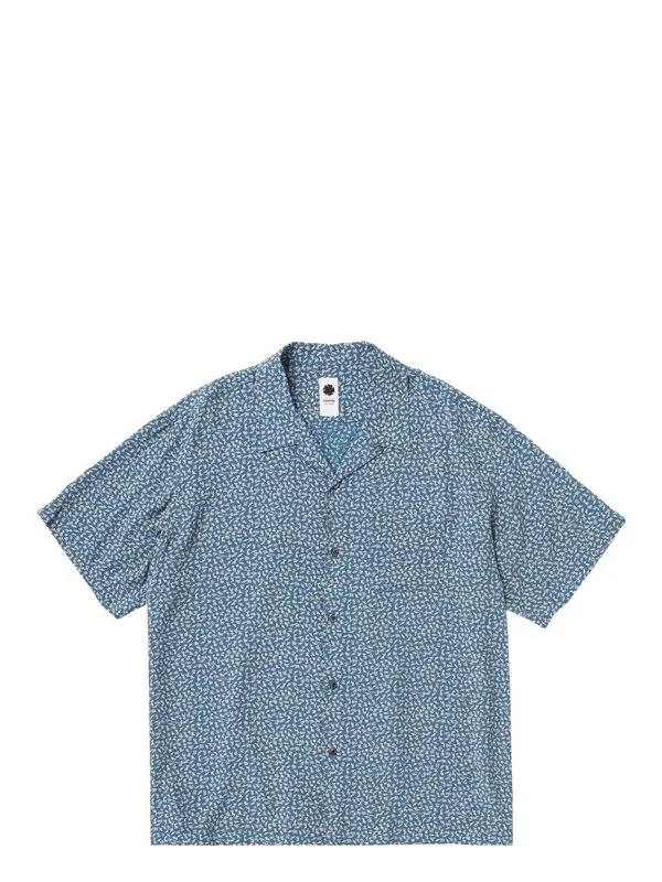 VOWELS Short Sleeve Deer Shirt - Navy