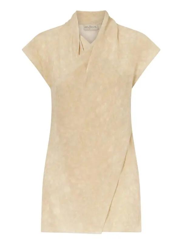 CORTANA Cassiopea Silk-crepe Blouse With Floral Print - Neutrals