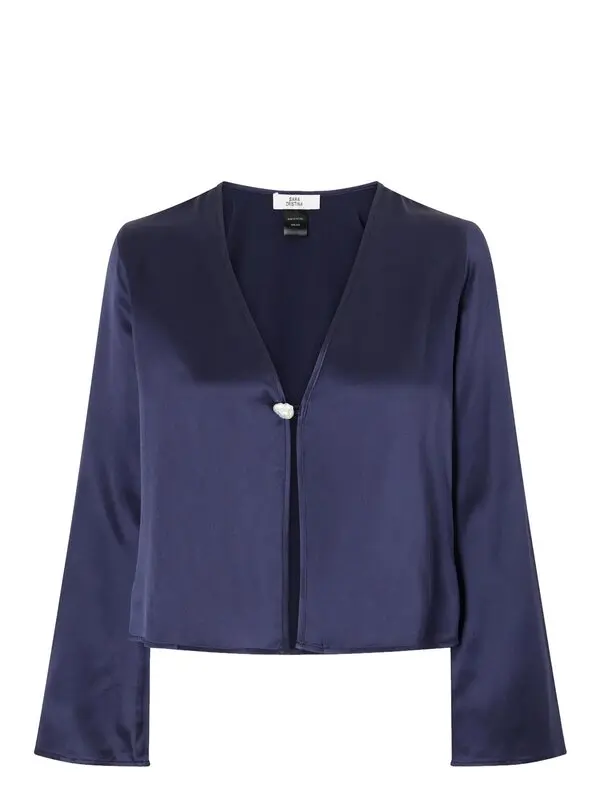 SARA CRISTINA Nerea Silk Blouse - Blue