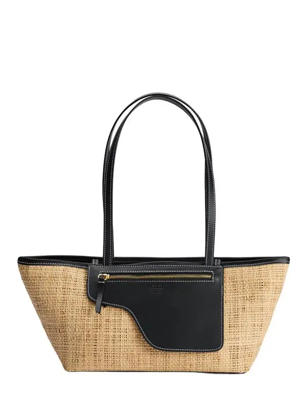 ATP ATELIER Gaiba Mini Tote Bag - Natural,black