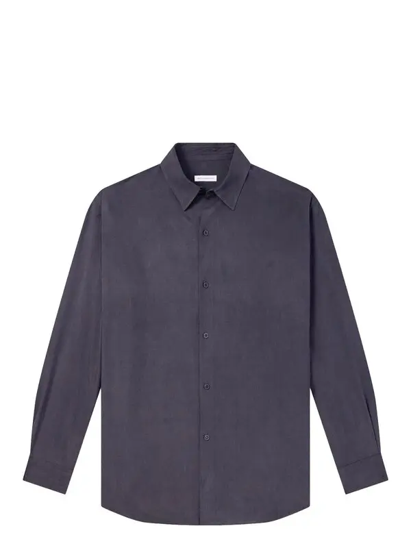 KAPTAIN SUNSHINE Silk-gabardine Shirt - Gray