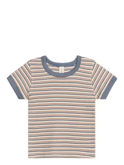 COLORED ORGANICS Organic Andy Ringer Tee - Voyage Stripe/sea + Ridge