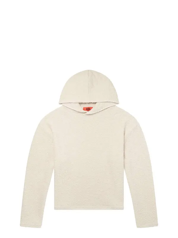 424 Cotton-blend Bouclé Hoodie - Natural