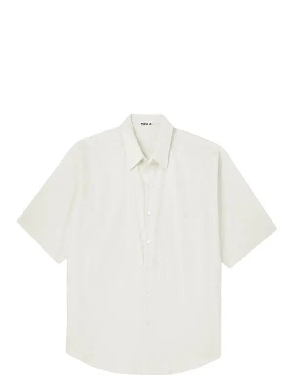 Auralee Cotton-poplin Shirt - Yellow