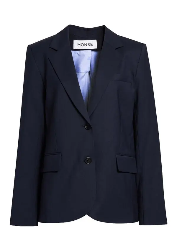 Monse Back Cascade Blazer - Midnight