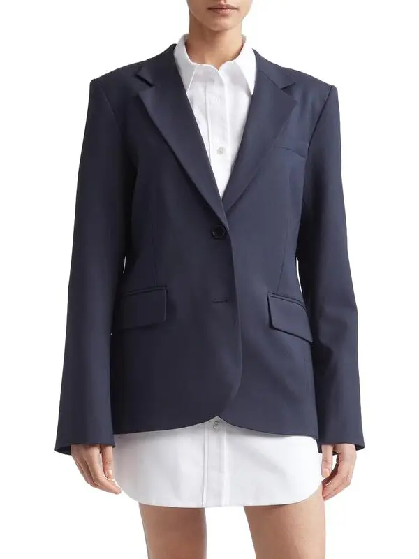 Monse Back Cascade Blazer - Midnight