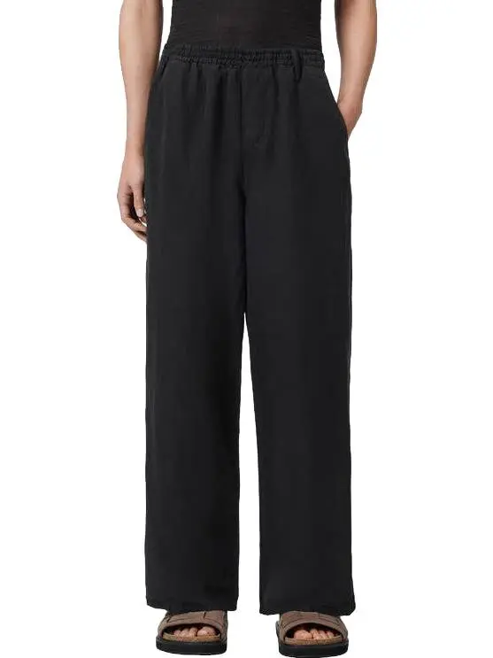 ALLSAINTS Korten Wide Leg Pull-on Pants - Black