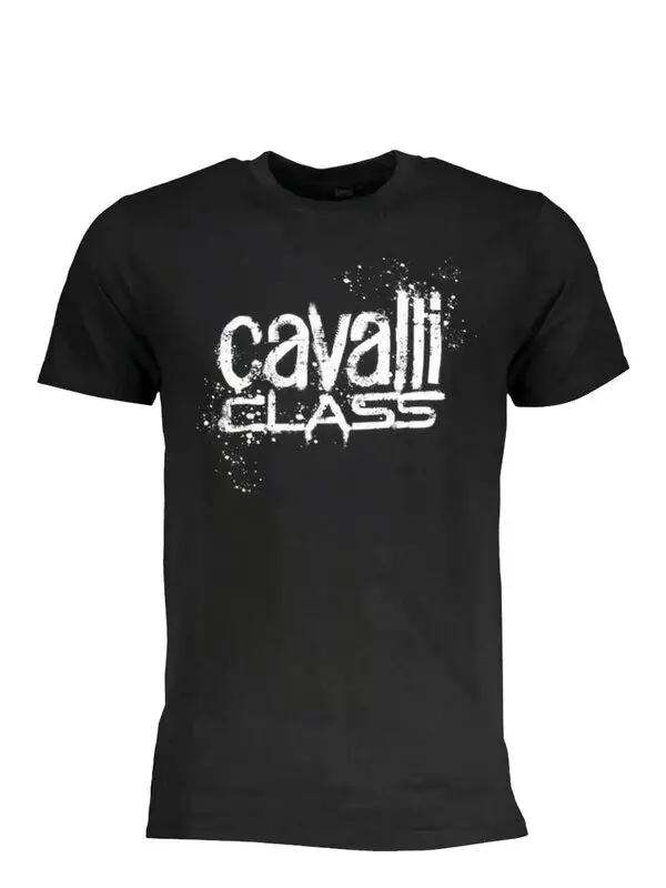 Roberto Cavalli Logo-print Crew-neck T-shirt - Black