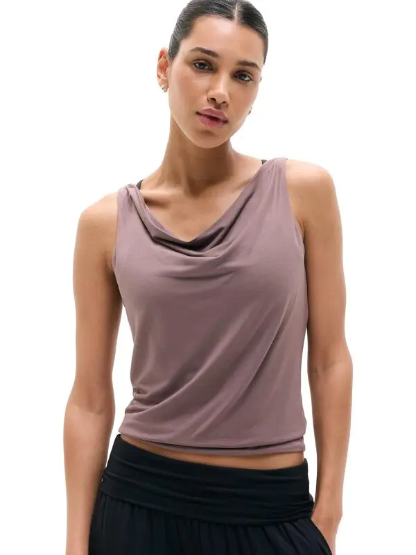 Athleta Drape Tank - Driftwood