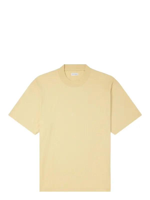 KAPTAIN SUNSHINE Suvin Supima Cotton-jersey T-shirt - Yellow