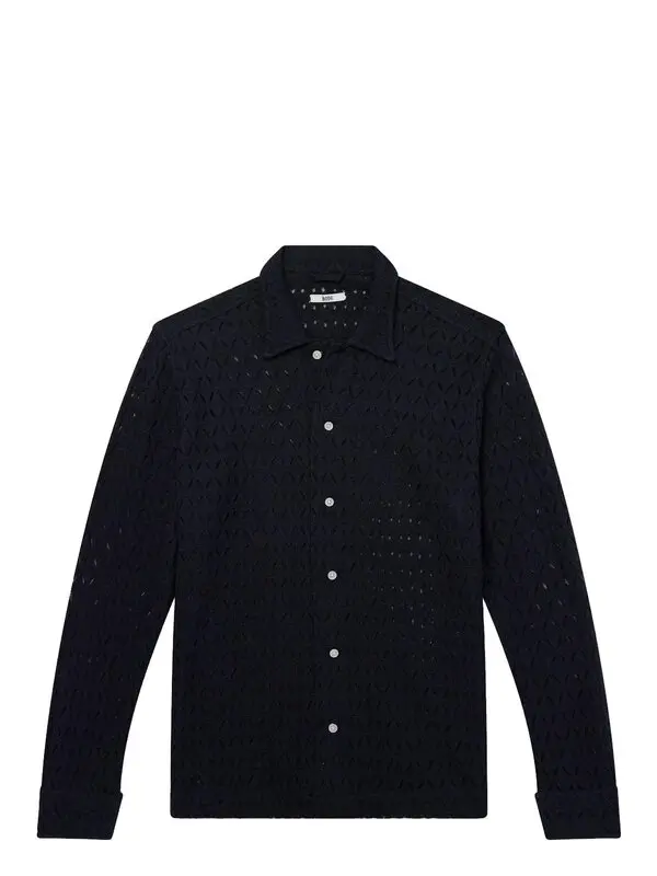 BODE Cotton-blend Lace Shirt - Black