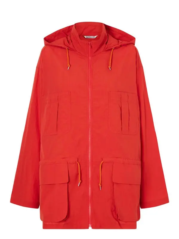Auralee Cotton Sahariana Jacket - Red