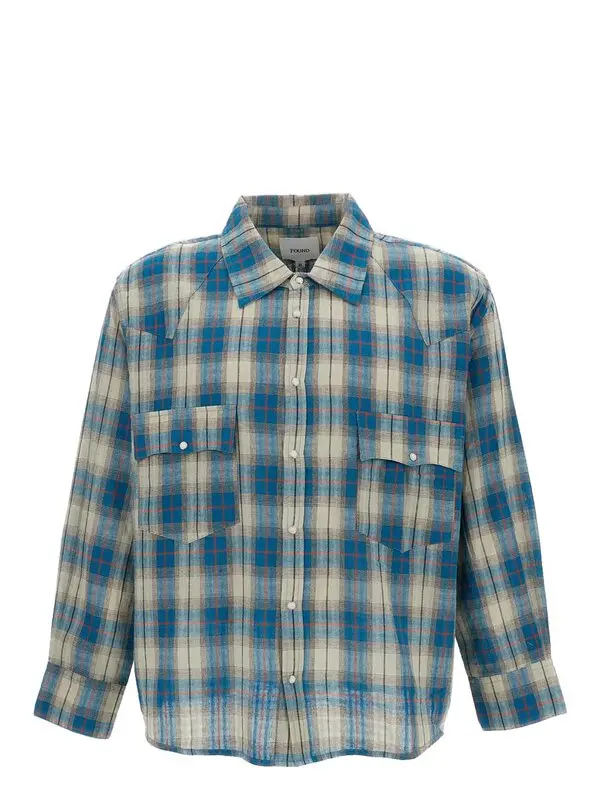 FOUND Flannel Shirt - Blue