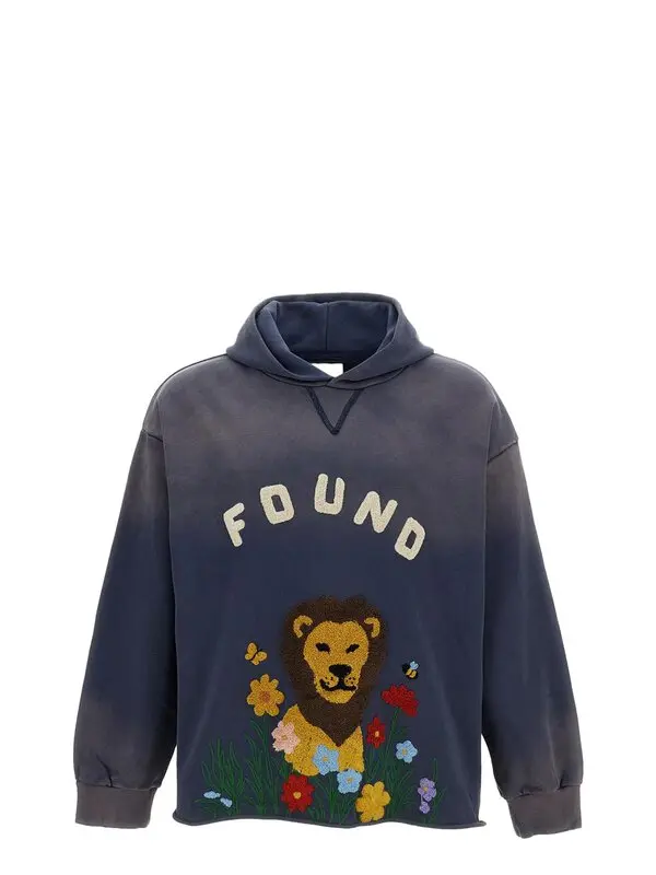 FOUND Wildlife Heavyweight Hoodie - Blue