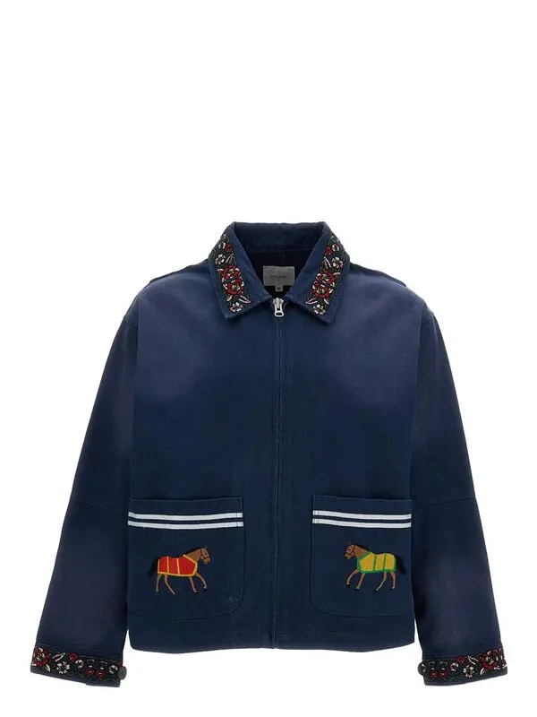 FOUND Cotton Twill Work Jacket - Blue