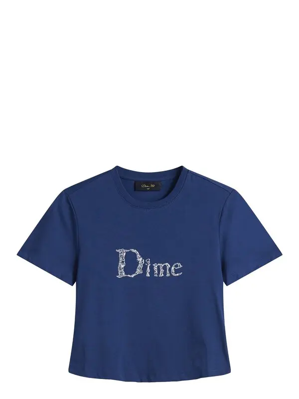 DIME Classic Liquid T-shirt - Midnight Blue