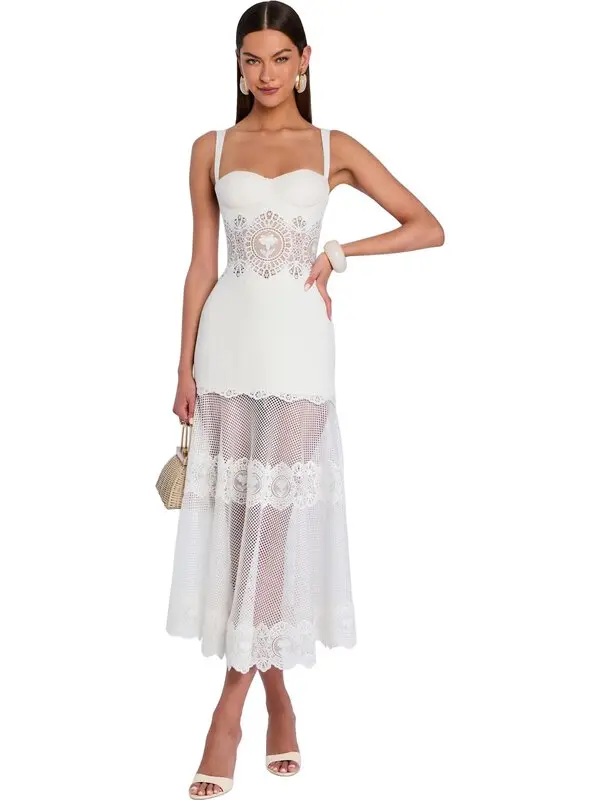 Retrofete Olenna Maxi Dress - Ivory