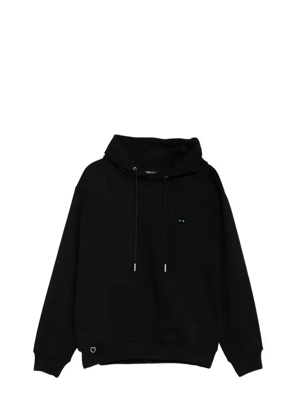 SONGZIO Long-sleeve Hoodie With Logo Patch - Black