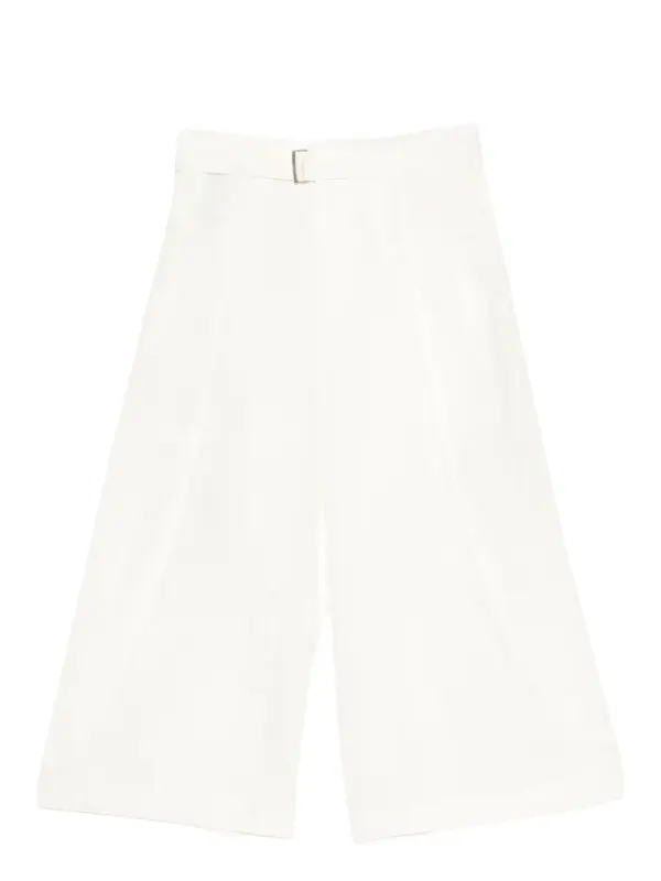 SONGZIO Belted Cropped Trousers - Neutrals