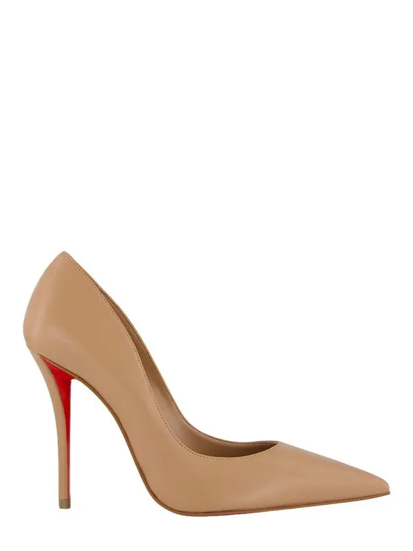 CHRISTIAN LOUBOUTIN Miss Z 100 Nappa Leather Pumps - Beige