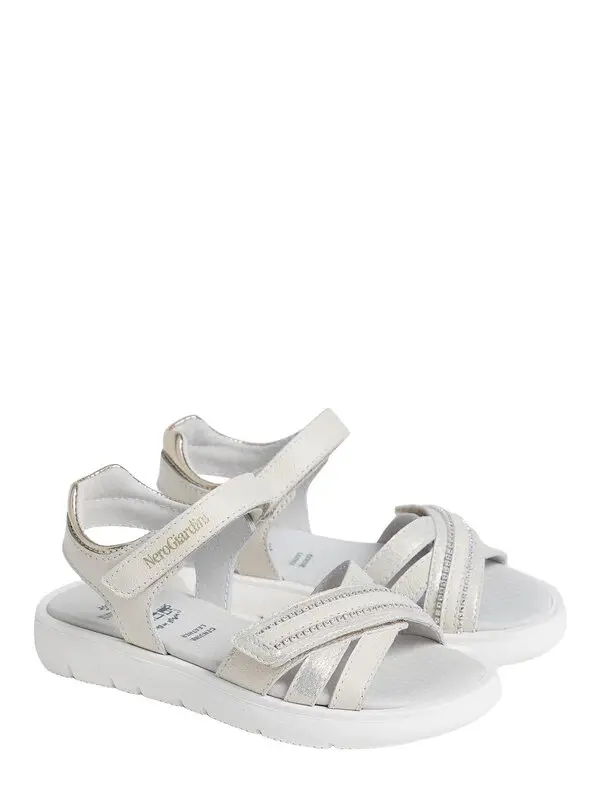 NEROGIARDINI Sporty Sandal - White/silver