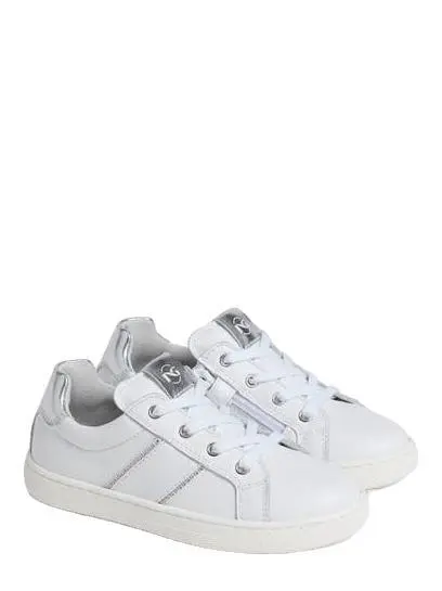 NEROGIARDINI Crystal-embellished Low-top Sneaker - White