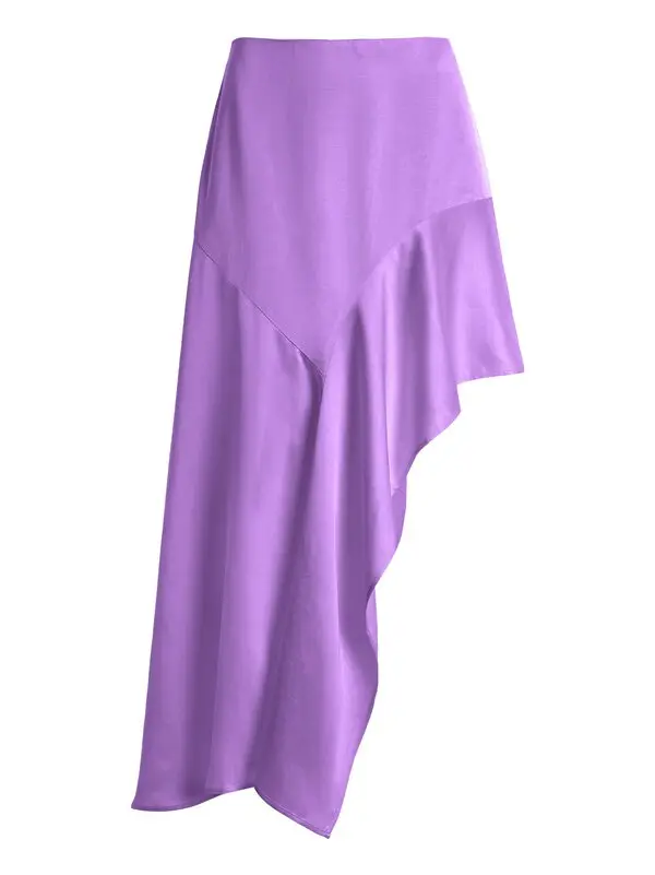 THIRD FORM Threshold Flow Satin Midi Skirt - Purple