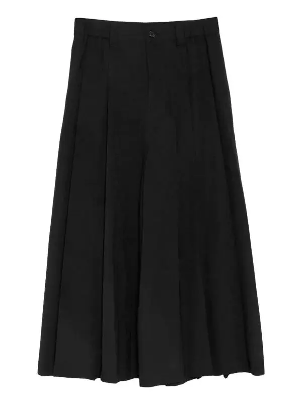 SONGZIO Edge-fold Pleated Trousers - Black