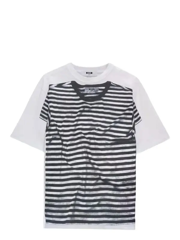 MSGM Graphic Print T-shirt - White