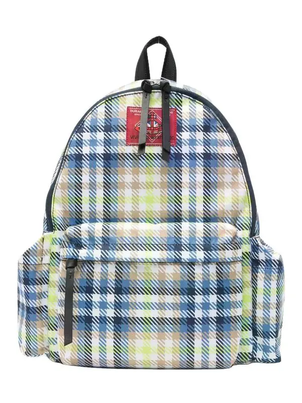VIVIENNE WESTWOOD George Check-pattern Backpack - Blue