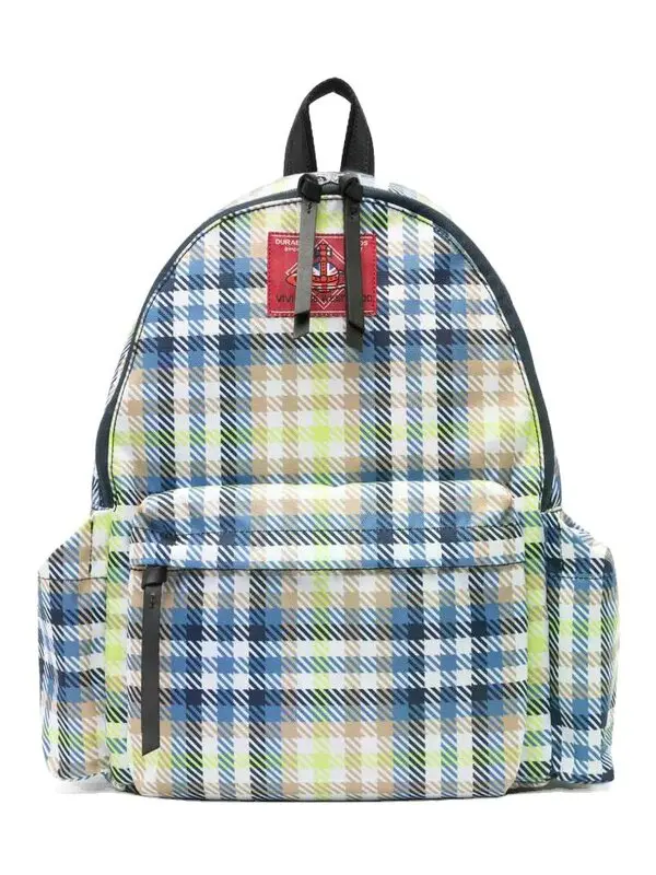 VIVIENNE WESTWOOD George Check-pattern Backpack - Blue