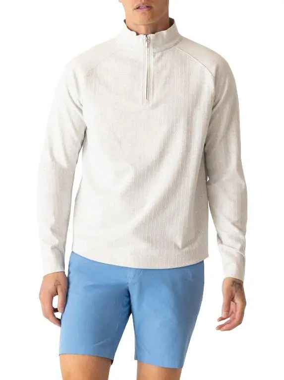 DEKE Stratluxe Jersey Quarter Zip Pullover - Silver Heather