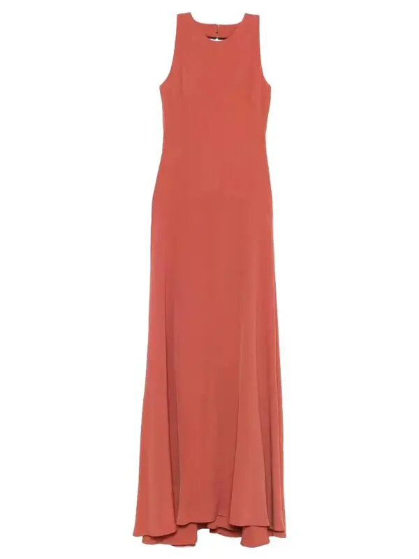 Erika Cavallini Racer-back Flared Dress - Orange