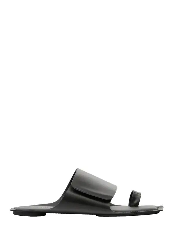 MAISON MARGIELA Broad Strap Leather Sandals - Black