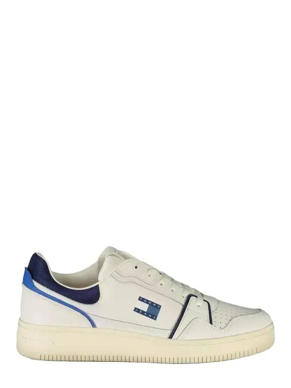 Tommy Hilfiger Logo-patch Perforated Sneakers - White